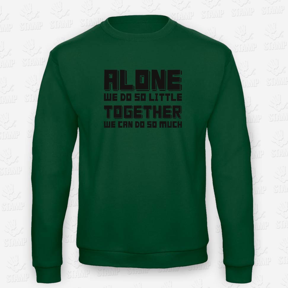 T-shirt Alone vs Together - Mensagens - Loja - STAMP